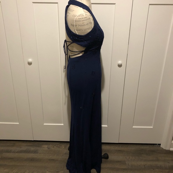 Niki Livas | Dresses | Dark Blue Homecomingprom Gown By Niki Livas ...